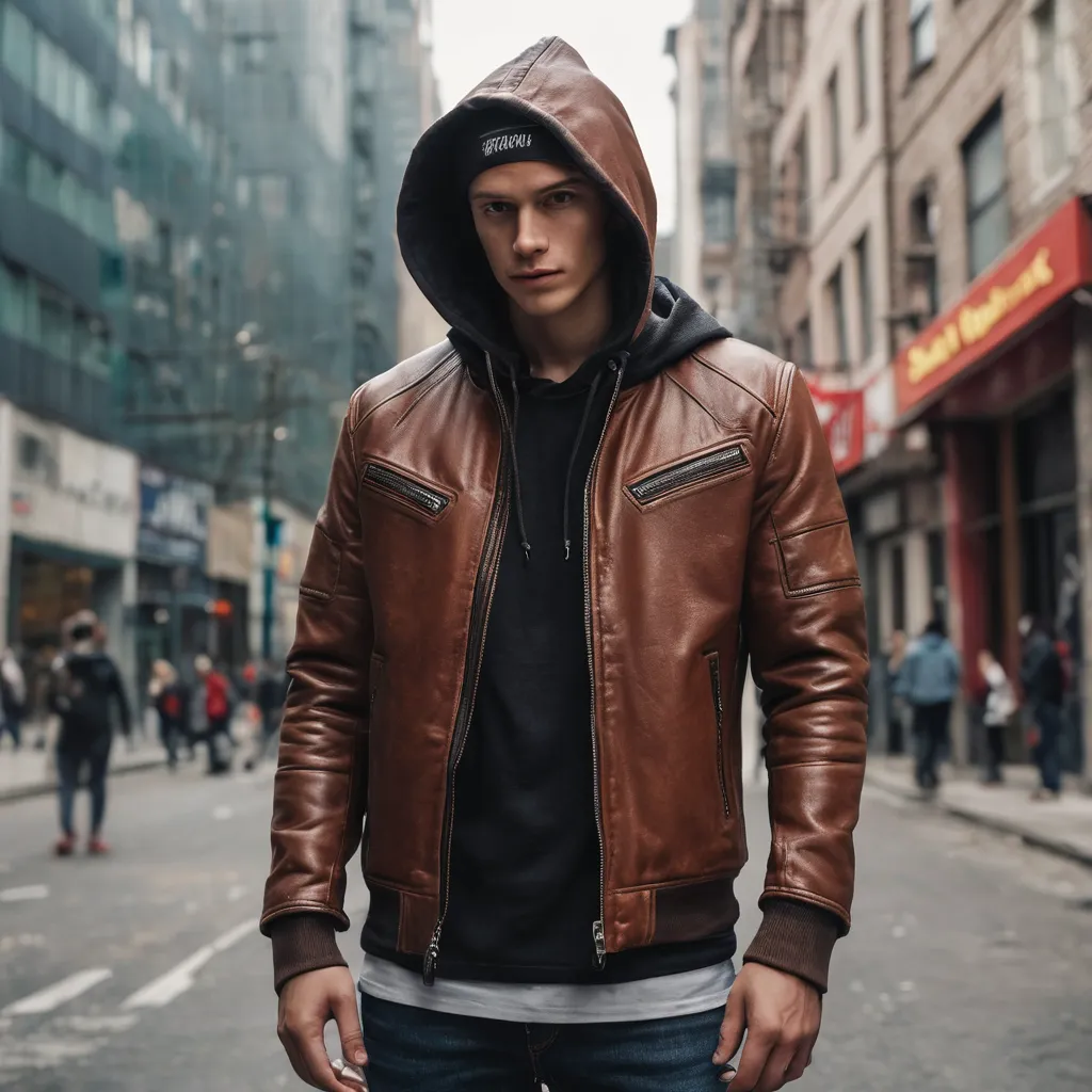The Leather Jacket with Hoodie: Style Meets Functionality